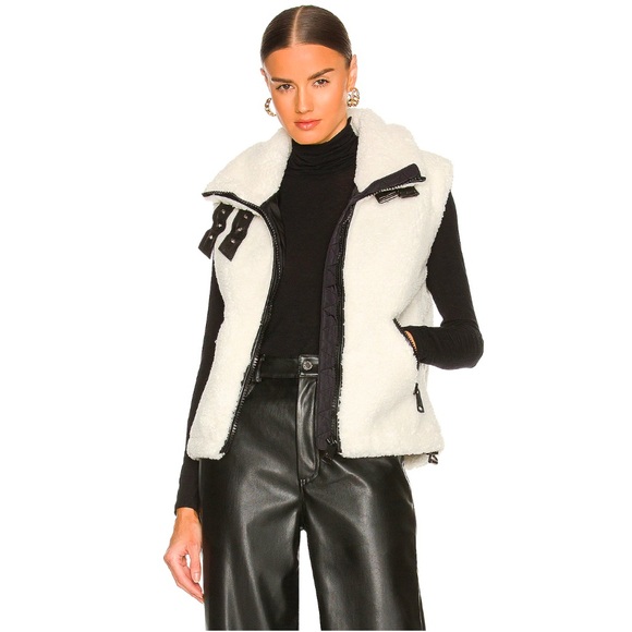 SAM. | Jackets & Coats | Revolve X Sam Sherpa Vest In White Black ...